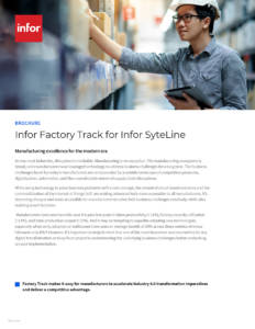 Infor Factory Track for CloudSuite Industrial SyteLine | WM Synergy