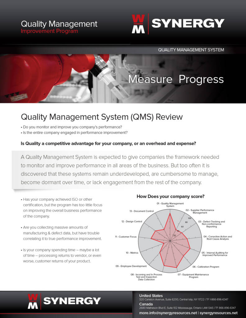 QMS Improvement Program | WM Synergy