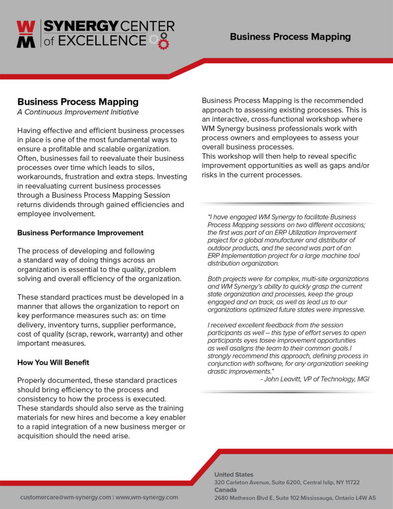 Download: Business Process Mapping Resource | WM Synergy