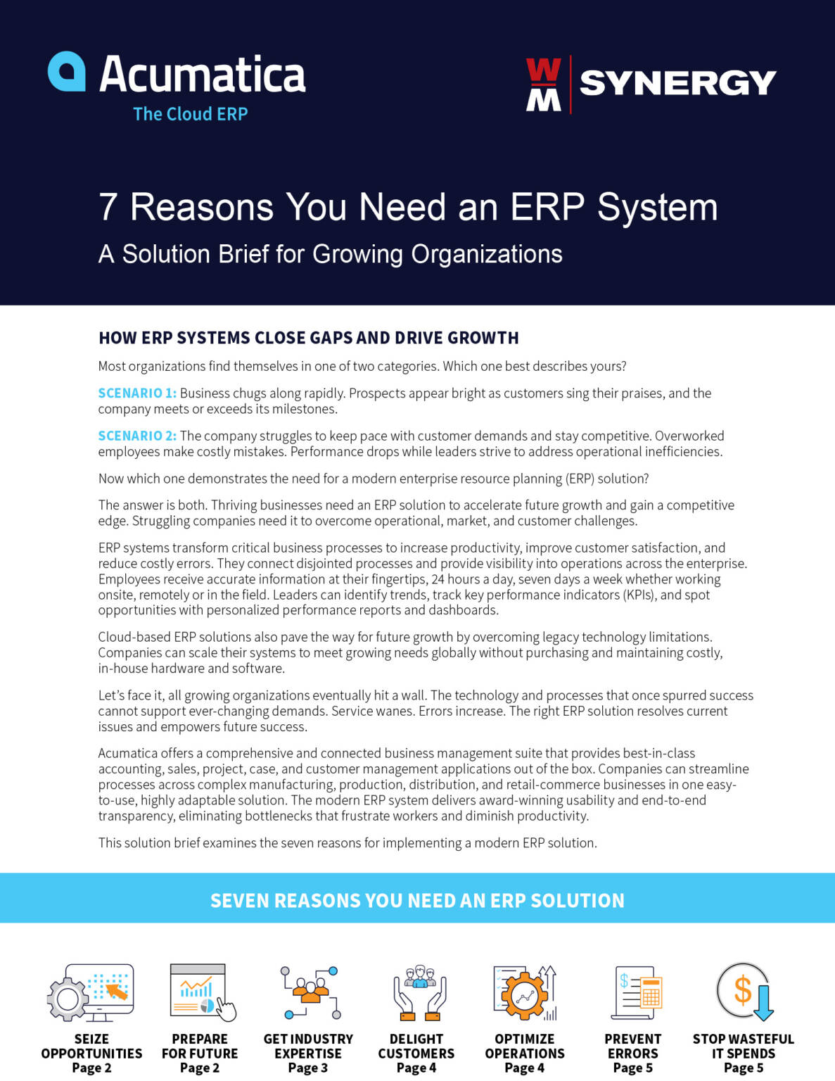 7 Reasons Every Business Needs an ERP Solution | WM Synergy